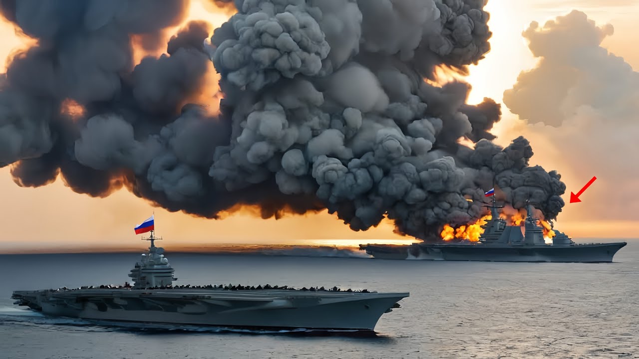 13 Minutes Ago! 5 Russian Destroyers Which Escorting Aircraft Carrier ...