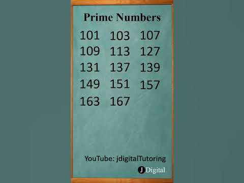 Primes Numbers in the 100s - YouTube