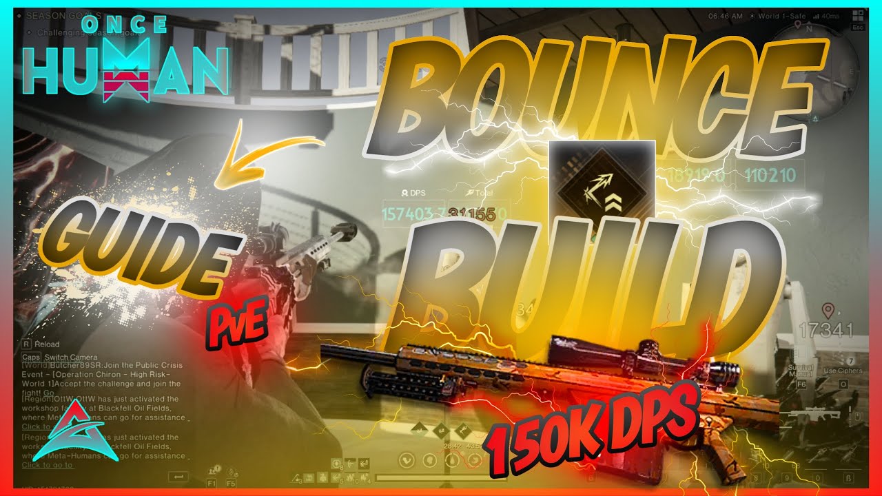 ONCE HUMAN - NEW META BUILD HAMR BOUNCE NO RELOAD - OVER 150K DPS AND ...