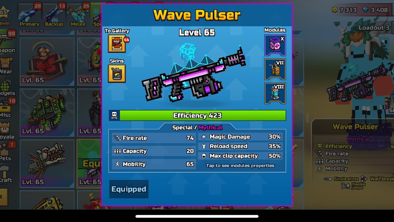 This Weapon Is Broken 💀 Wave Pulser Review | Pixel gun 3d - YouTube