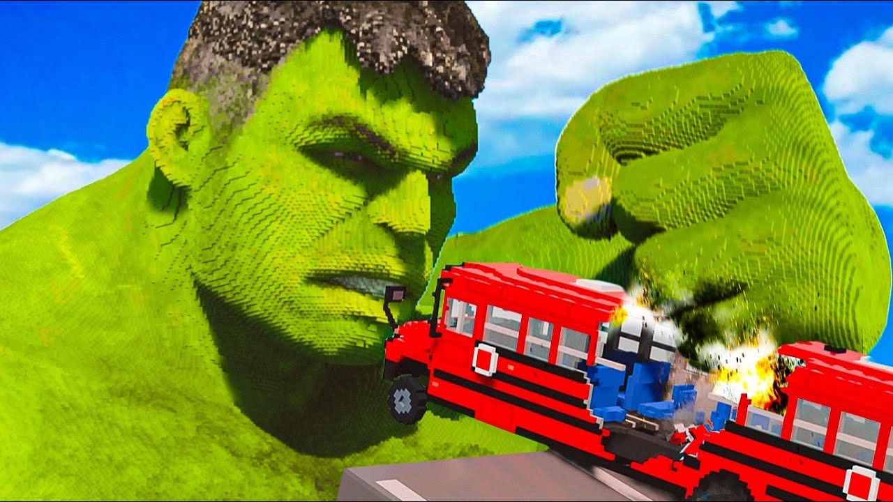 Hulk Quebra Carro Cars VS Hulk | Teardown Gameplay