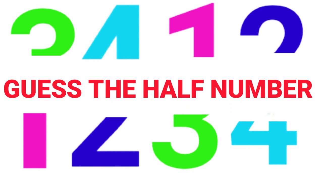 1 to 10 half numbers | counting 1 to 10 | 1234567890 | game for kids ...