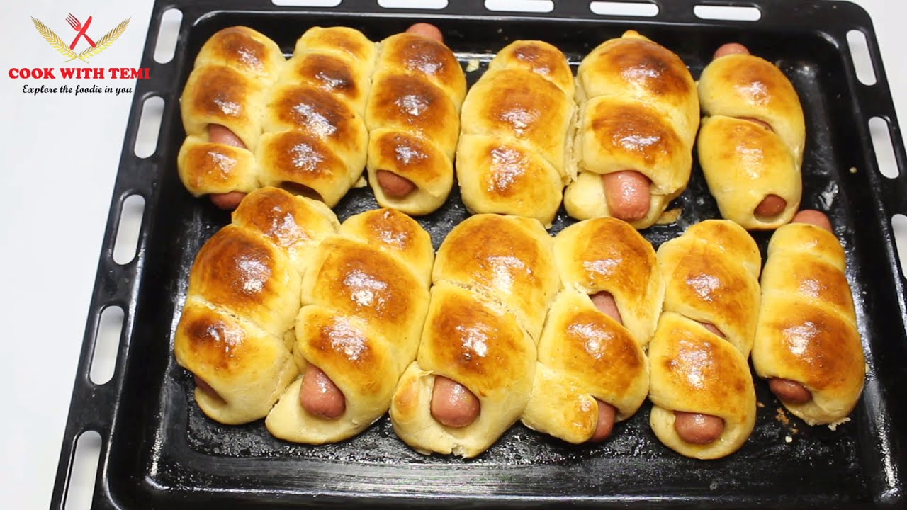 SAUSAGE BREAD ROLLS ! QUICK AND EASY STEPS. - YouTube