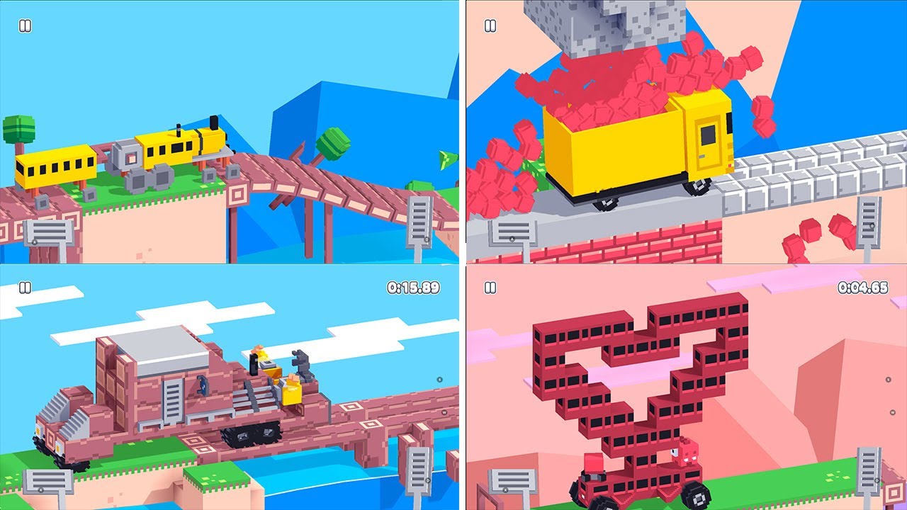 car truck bus+bulldozer🚓🔥🚒 monster show🚂😍🚜 fancade world - YouTube