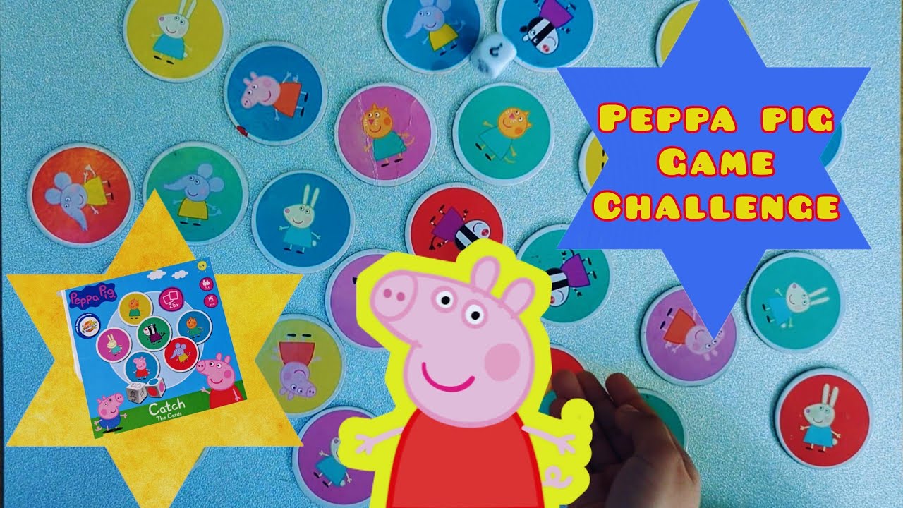 Peppa pig game [Catch the cards] | Learn and Play with Loshini - YouTube