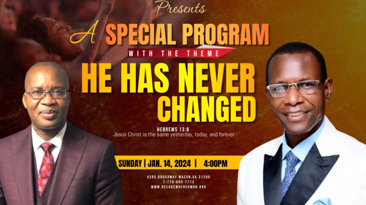 JAN 14 2024 | SPECIAL PRAYER SERVICE | HE HAS NEVER CHANGED| PASTOR ...