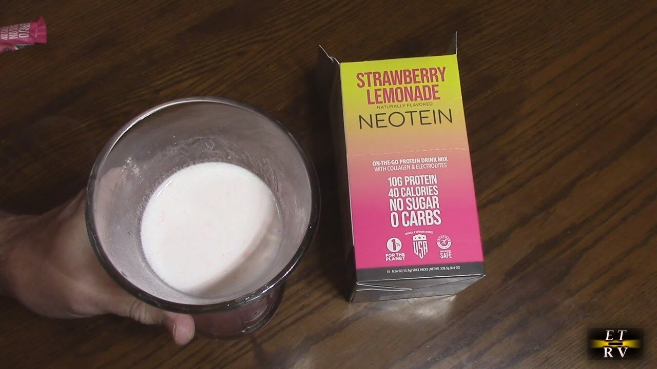 NEOTEIN Electrolyte Powder Packets 10g Protein & Collagen - Zero Sugar ...