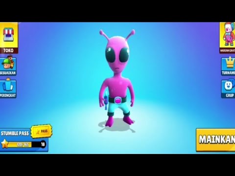 SKIN PINK ALIEN STUMBLE GUYS GAME - YouTube
