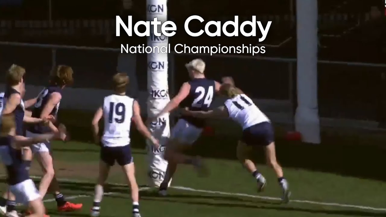 Nate Caddy - U18 Champs (VC v VM) - YouTube