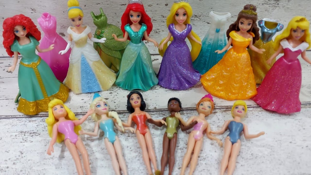 ASMR | Unboxing Mattel Disney Princess Spin & Reveal Surprise Dolls ...