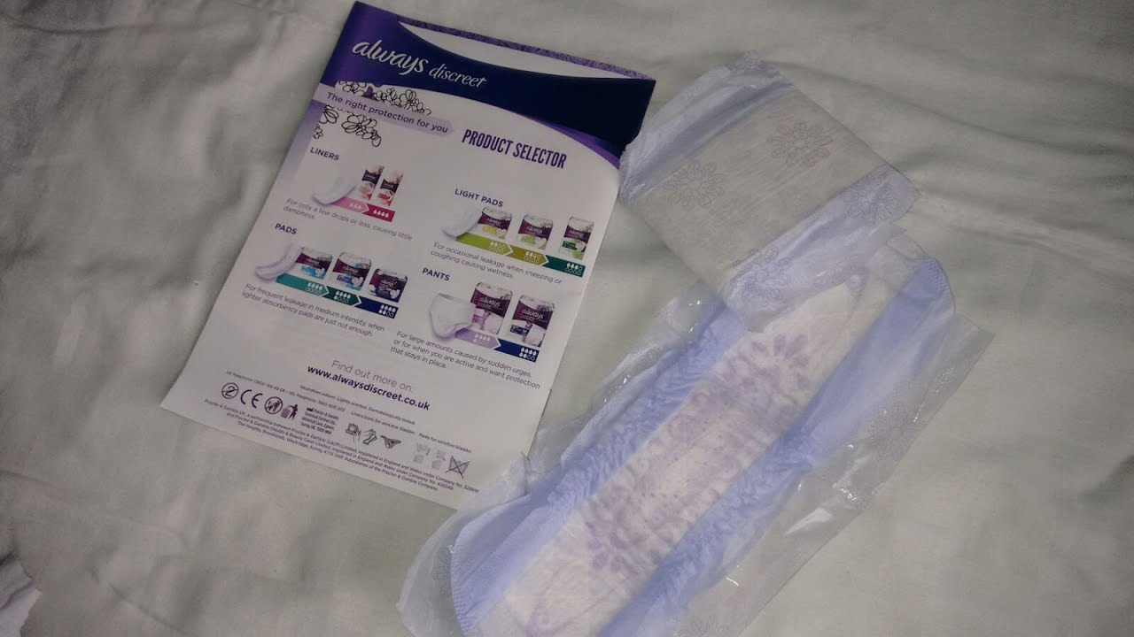 Always Discreet - sample unboxing - YouTube