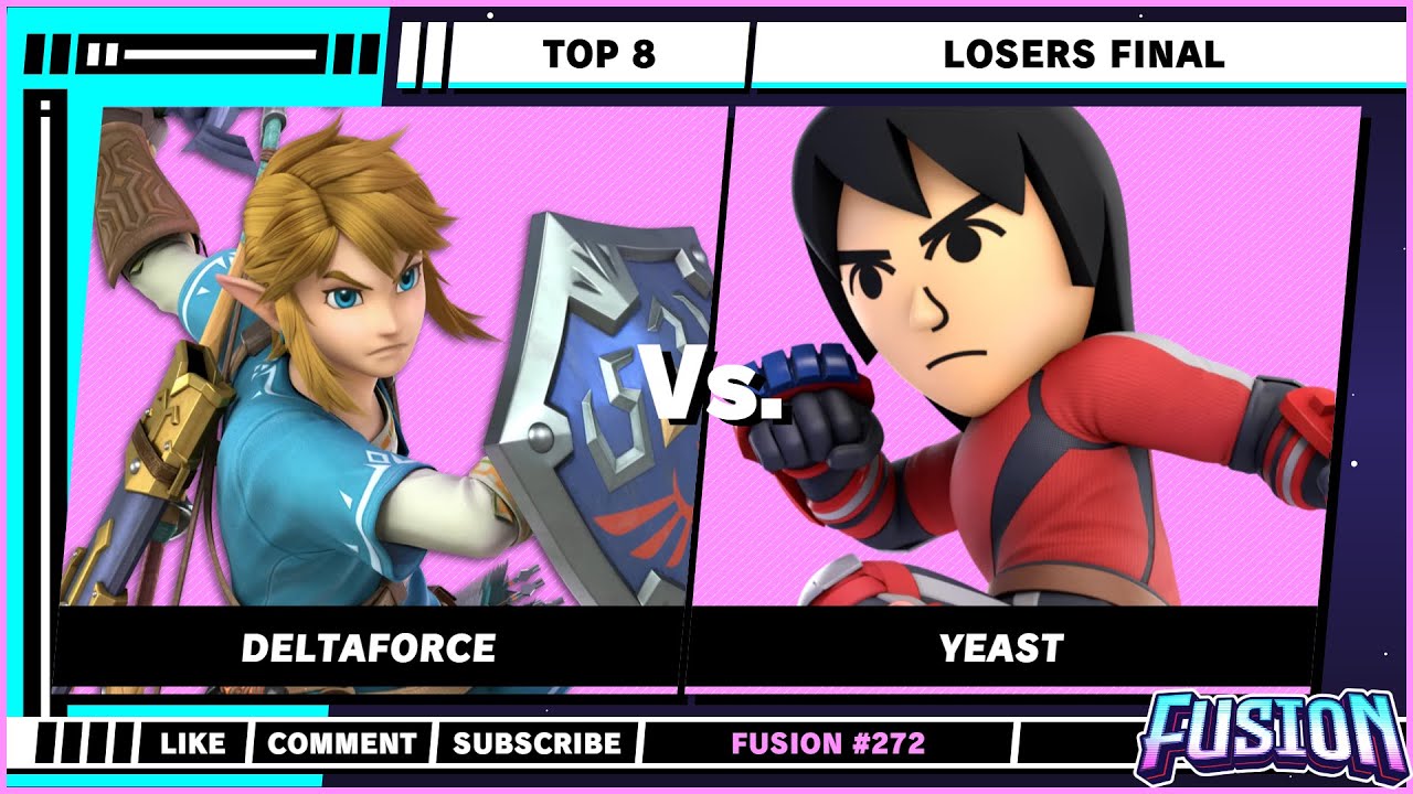Fusion #272 - Top 8 - Losers Final - Deltaforce (Link) VS Yeast (Mii ...