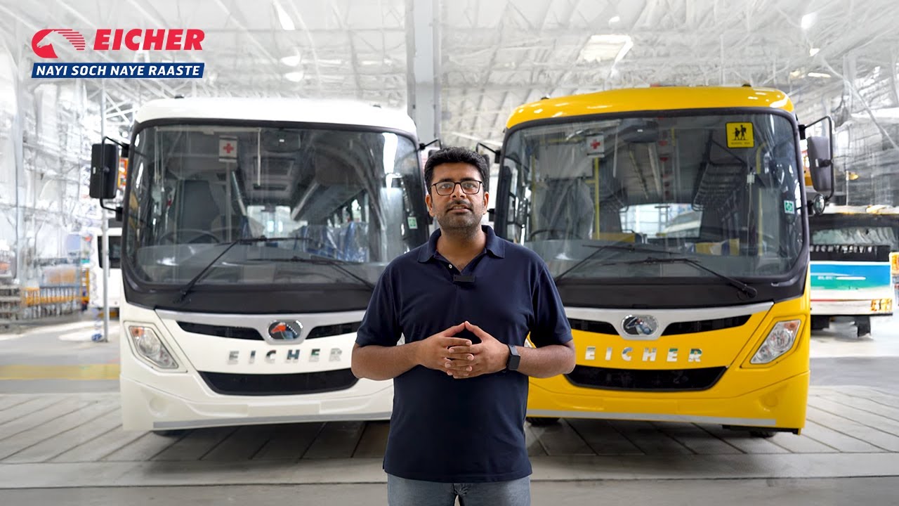 Eicher Skyline Pro Next Executive & School Buses - YouTube