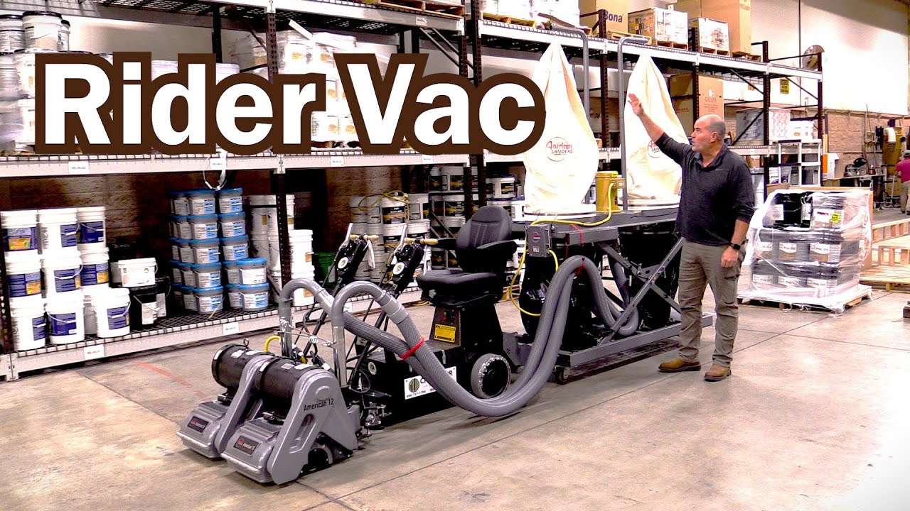 American Sanders Gym Floor Rider Vacuum | City Floor Supply - YouTube