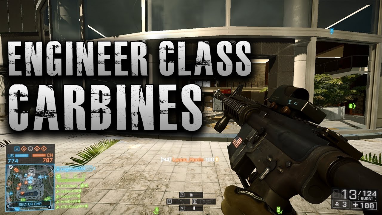 Battlefield 4 Engineer Class - Carbine Gameplay - YouTube