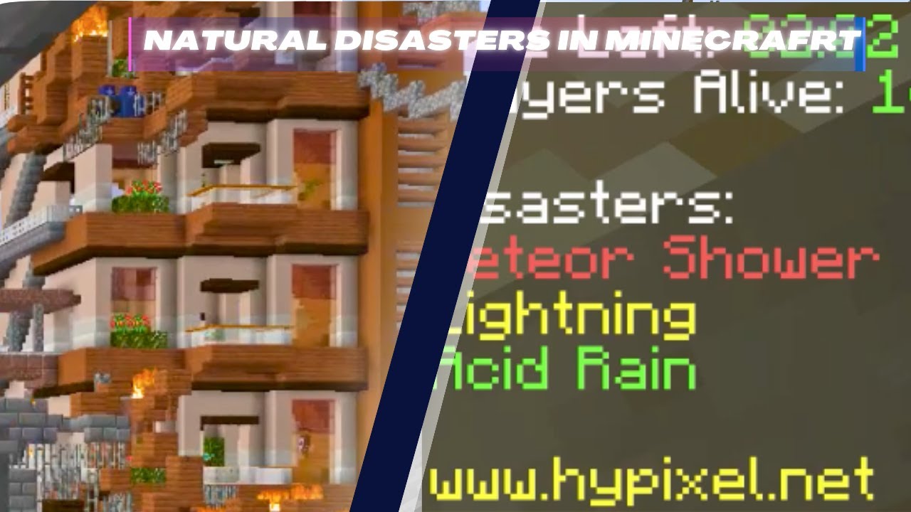 Can I survive these natural disasters in Minecraft? - YouTube