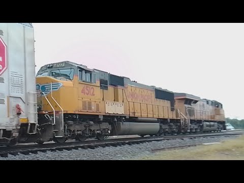 UP 7859,4512 SD70M Execelente Velocidad Por Territorio CPKC En Villa de Reyes Sn Luis Potosí ...