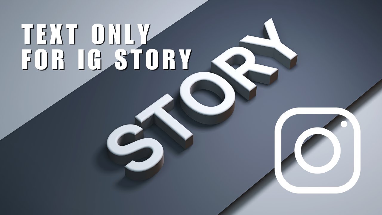 How to Create a Text Only for Instagram Story? Spread The Information ...