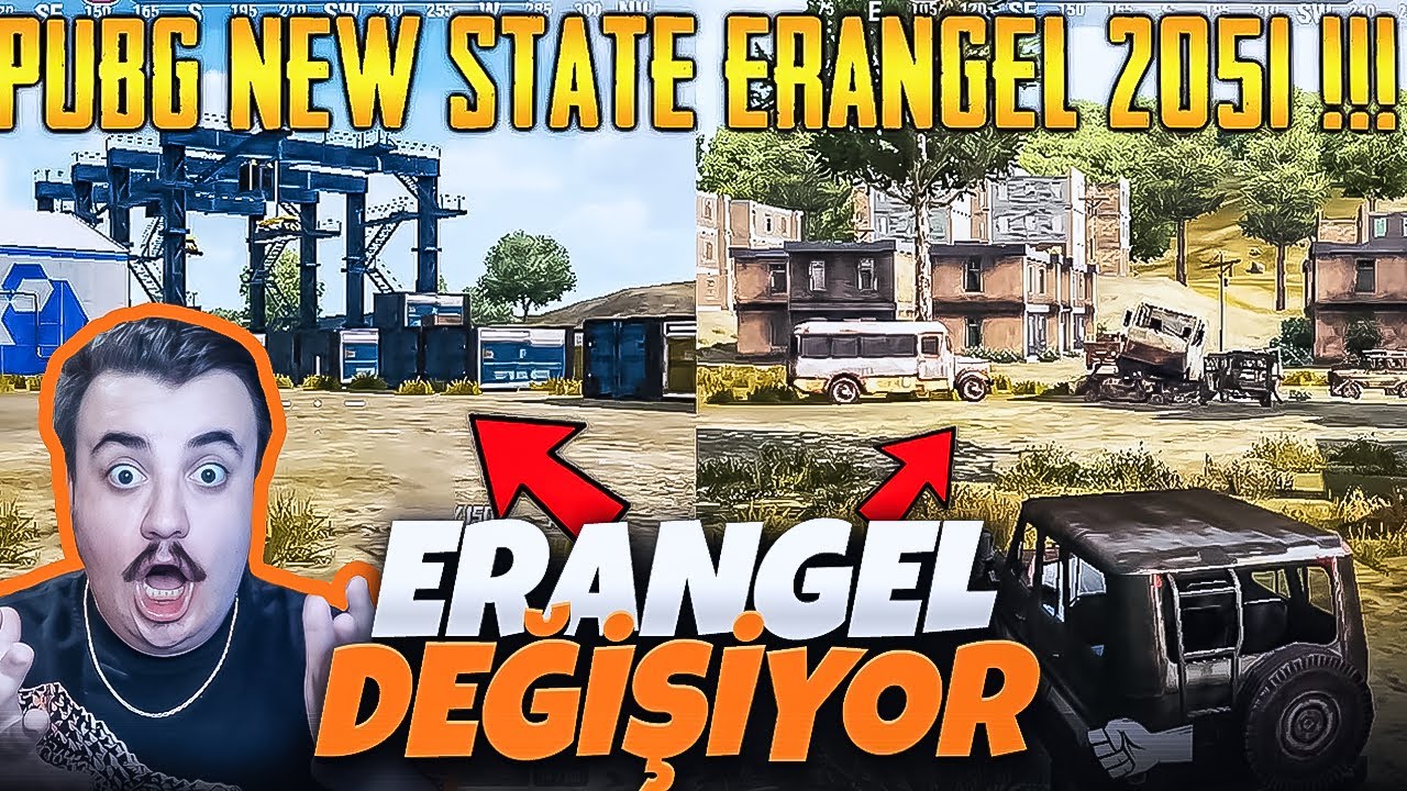 POCHİNKİ YIKILDI !! ERANGEL KOMPLE DEĞİŞİYOR YENİ HARİTA PUBG New State ...