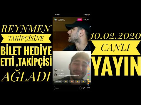 REYNMEN TAKİPÇİSİNE BİLET HEDİYE ETTİ|  AĞLADII!! 10.02.2020 CANLI YAYIN