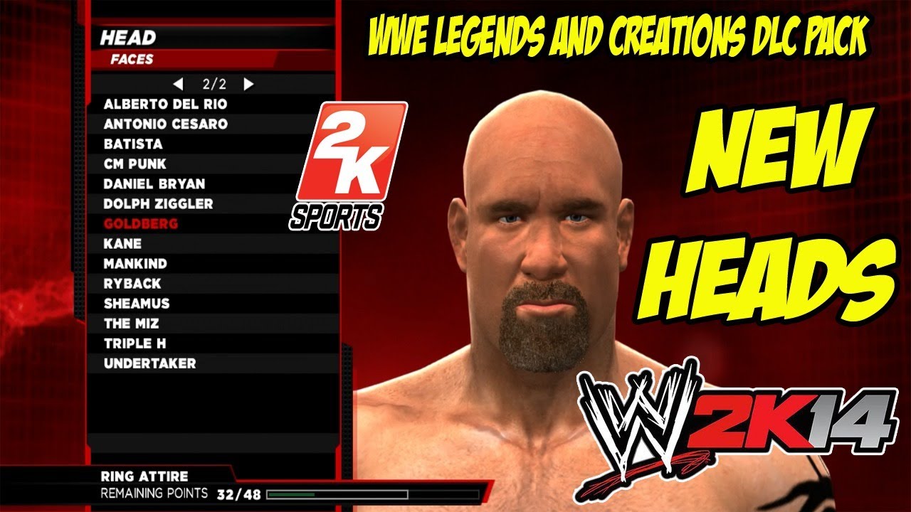 WWE 2K14 NEW HEADS WWE Legends And Creation Pack DLC Gameplay - YouTube