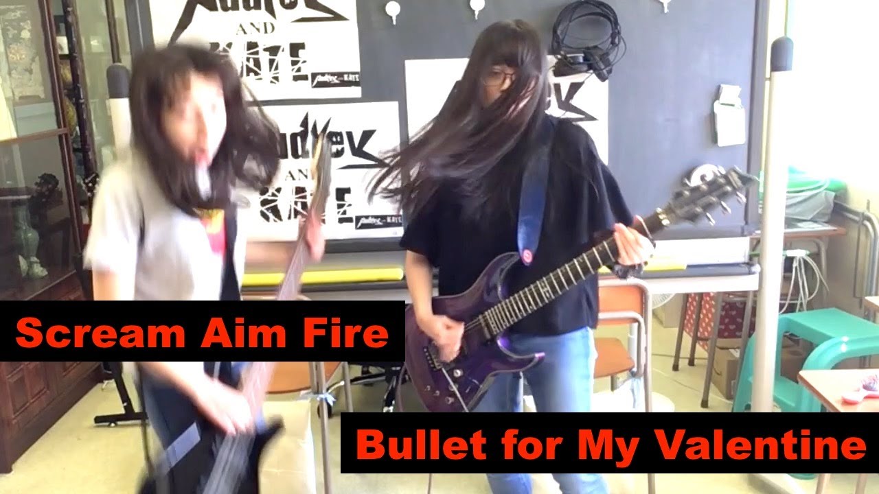 Bullet for My Valentine - Scream Aim Fire - guitar + bass - cover #BFMV - YouTube
