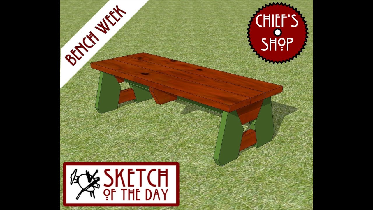 Chief's Shop Sketch of the Day Bench Week: Outdoor Occasional Bench ...