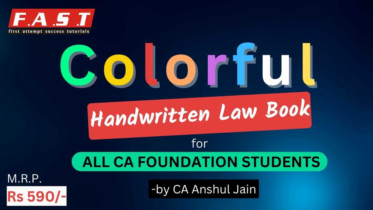 Colorful Handwritten Notes | Now Available for all Students | CA ...
