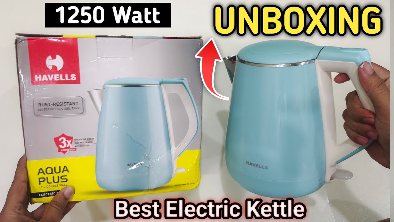 Havells AQUA PLUS 1250W Electric Kettle | Unboxing | Best Electric ...