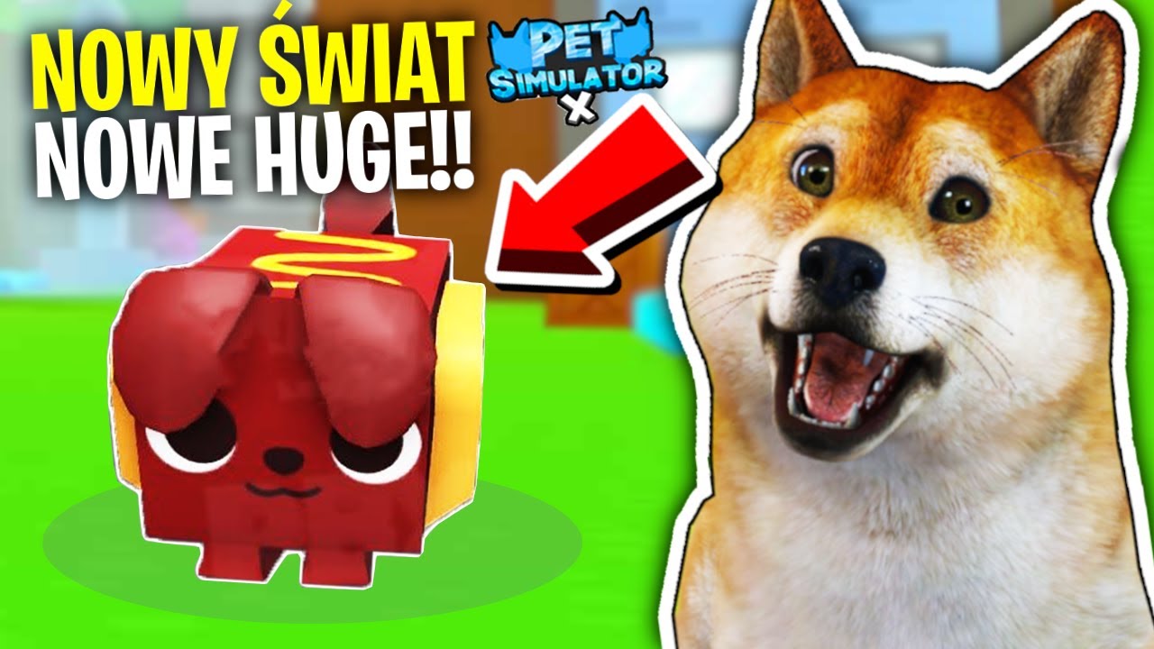 NOWY DOG WORLD i NOWE HUGE 😮 MEGA UPDATE w Pet Simulator X (Roblox ...