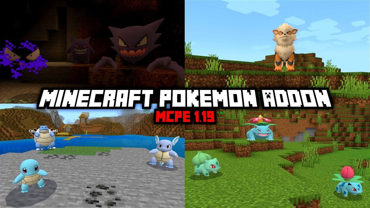 3D Mobs‼️| Pokemon - Addon (Minecraft Showcase) - YouTube