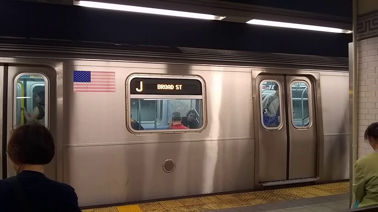 R160 Skip-Stop Jamaica Express Bound J train and Broad Street Bound J ...