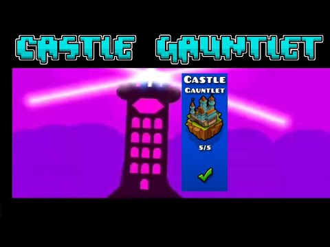 Geometry Dash - Castle Gauntlet(all levels) - YouTube