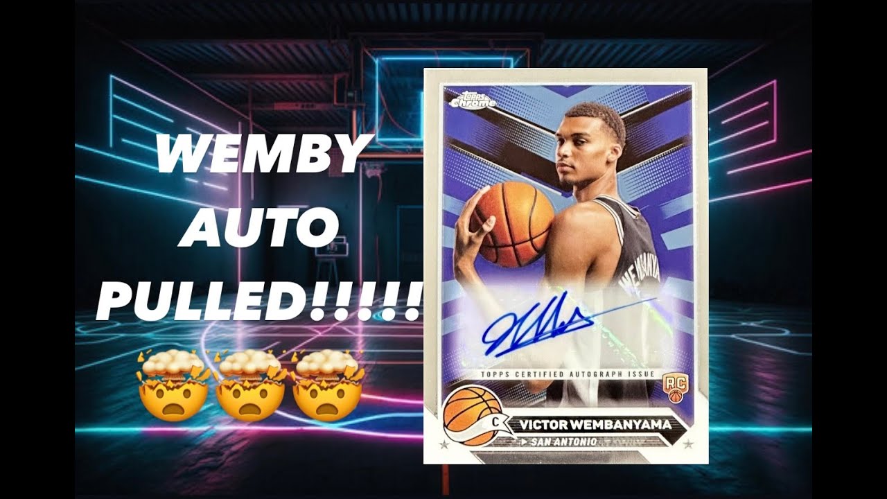 I DID IT!!!! WEMBY AUTO PULLED 😱🤯 Opening 2023/24 Topps Chrome ...