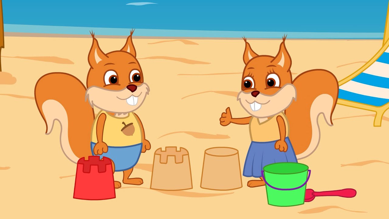 Bridie Squirrel in English - Little Builders: Sand Empire Cartoon for ...