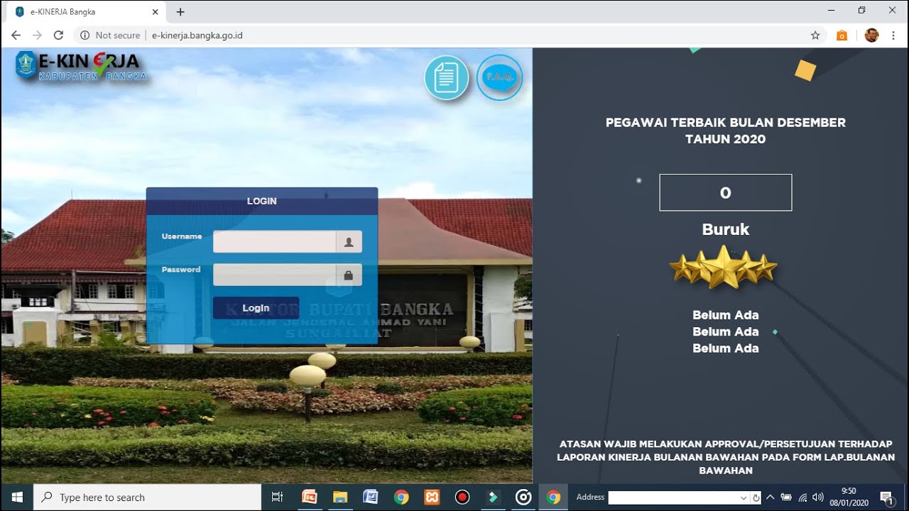 TUTORIAL E-KINERJA KABUPATEN BANGKA | #TataCaraAksesAplikasiEKinerja | KHUSUS ASN KAB. BANGKA ...