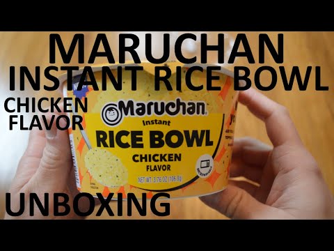 Unboxing Maruchan Chicken Flavor Instant Rice Bowl - YouTube