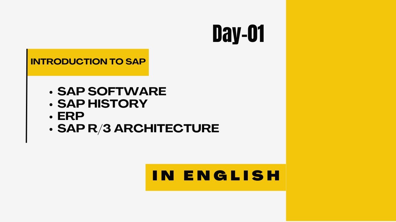 Introduction to SAP | Basics of SAP Explained for Beginners | Digital ...