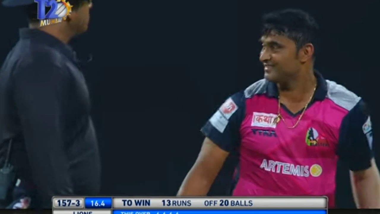 Shivam dubey one over 5 sixes - YouTube