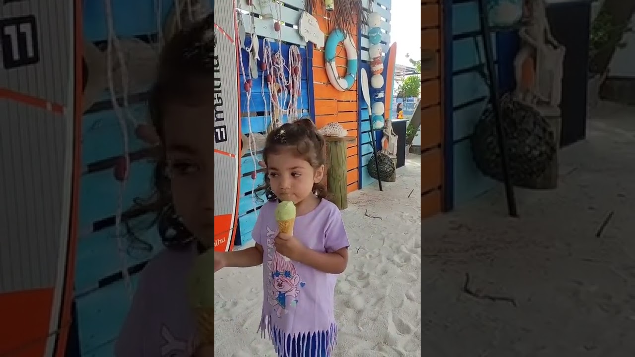 Tasty Cotton Candy Ice cream | Mafushi Island | Maldives - YouTube
