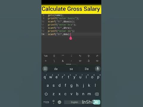 How to Calculate Gross Salary in C - YouTube