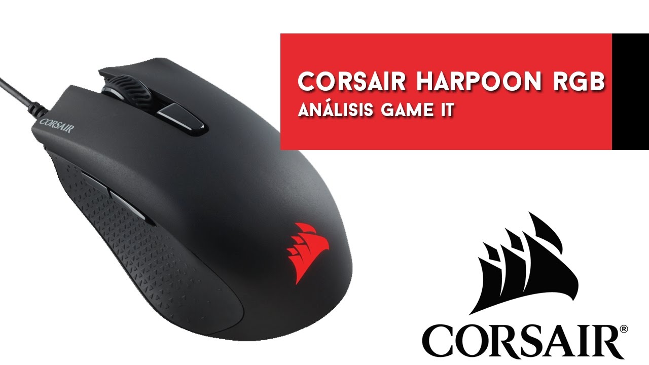 Corsair Harpoon RGB, unboxing y análisis - YouTube