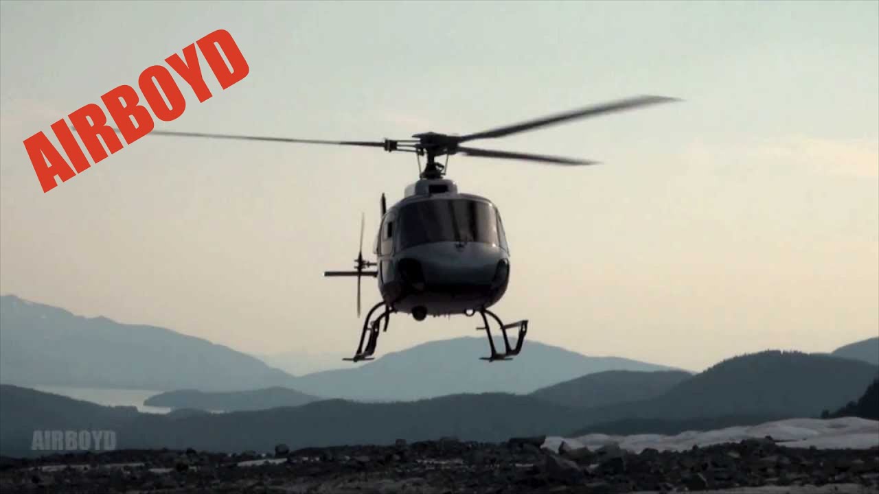 Temsco AS350 Landing Mendenhall Glacier - YouTube