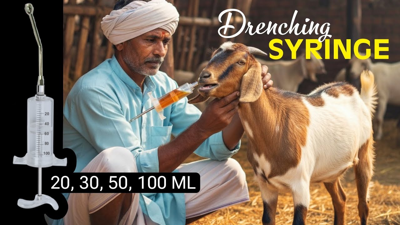 Drenching Syringe with Nozzle for Animal Feeding | +91 9372483566 - YouTube