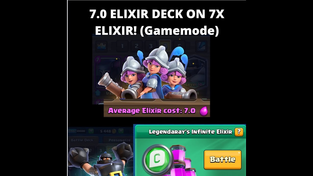 7.0 Elixir Deck In the 7X Elixir! | Clash Royale - YouTube