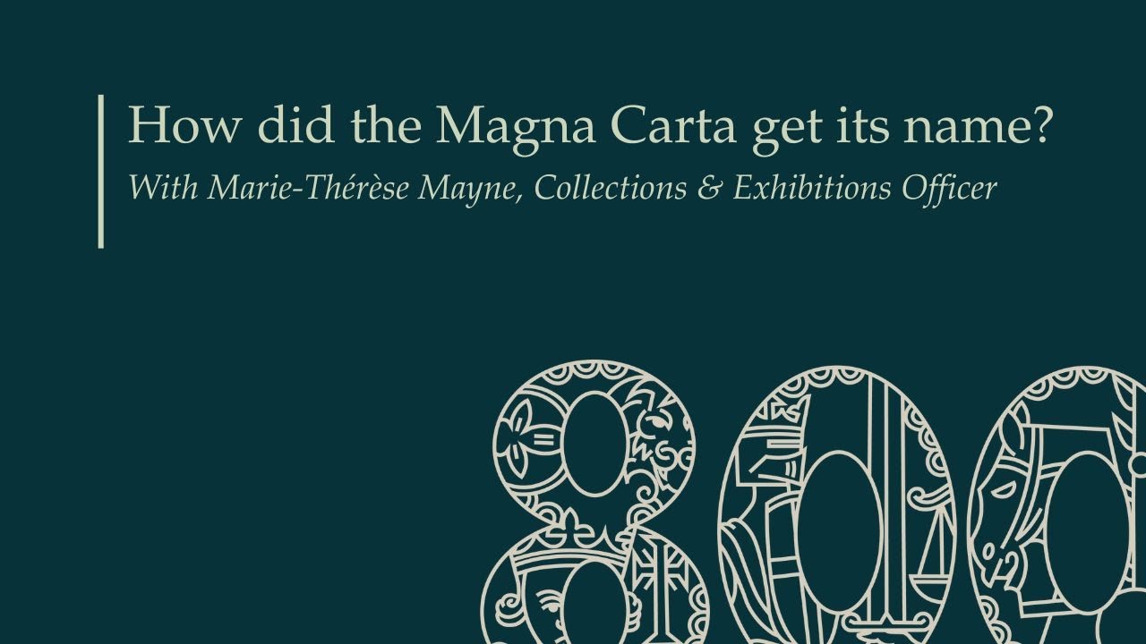 How did Magna Carta get its name? - YouTube