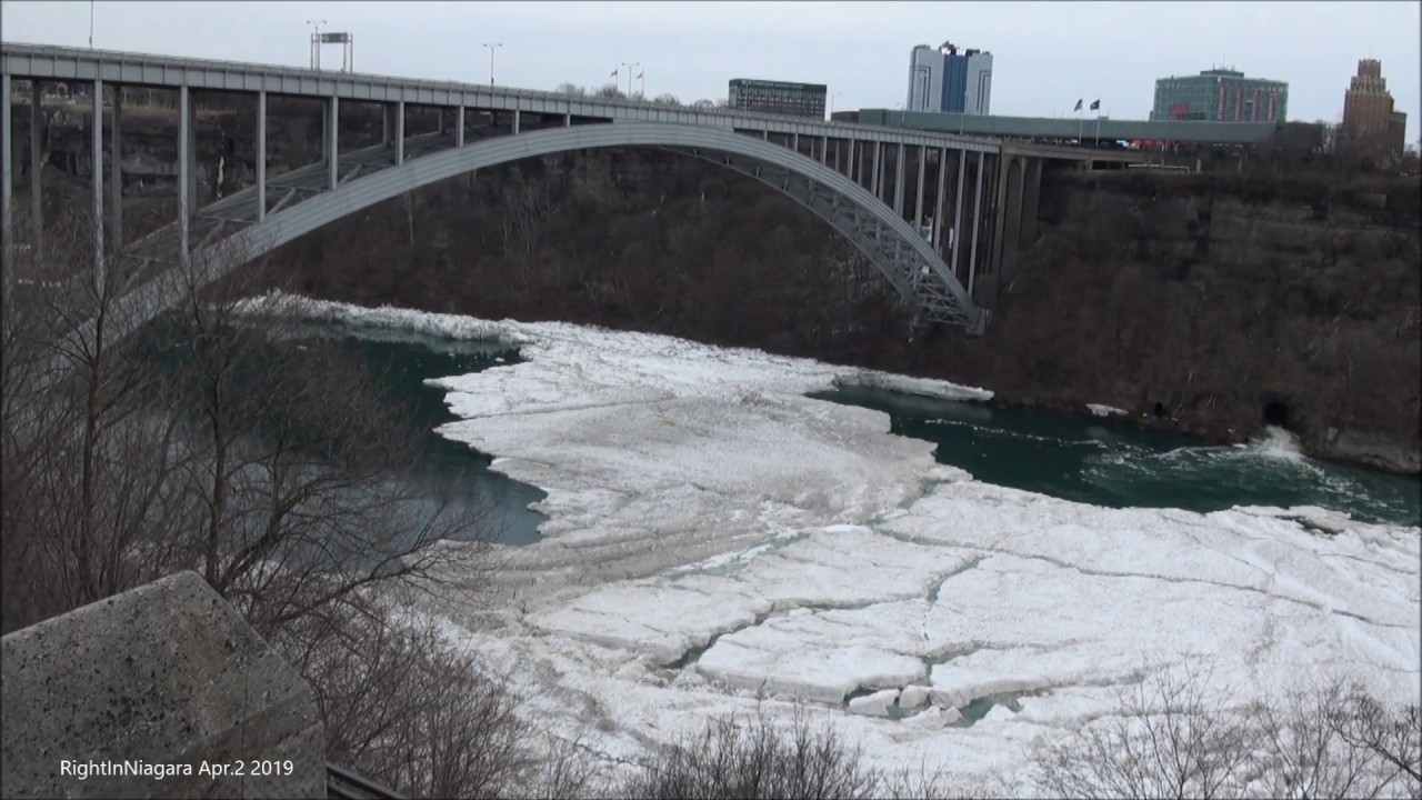 Ice Bridge at Niagara Falls, DAY 67 since formation (Apr.2, 2019) - YouTube