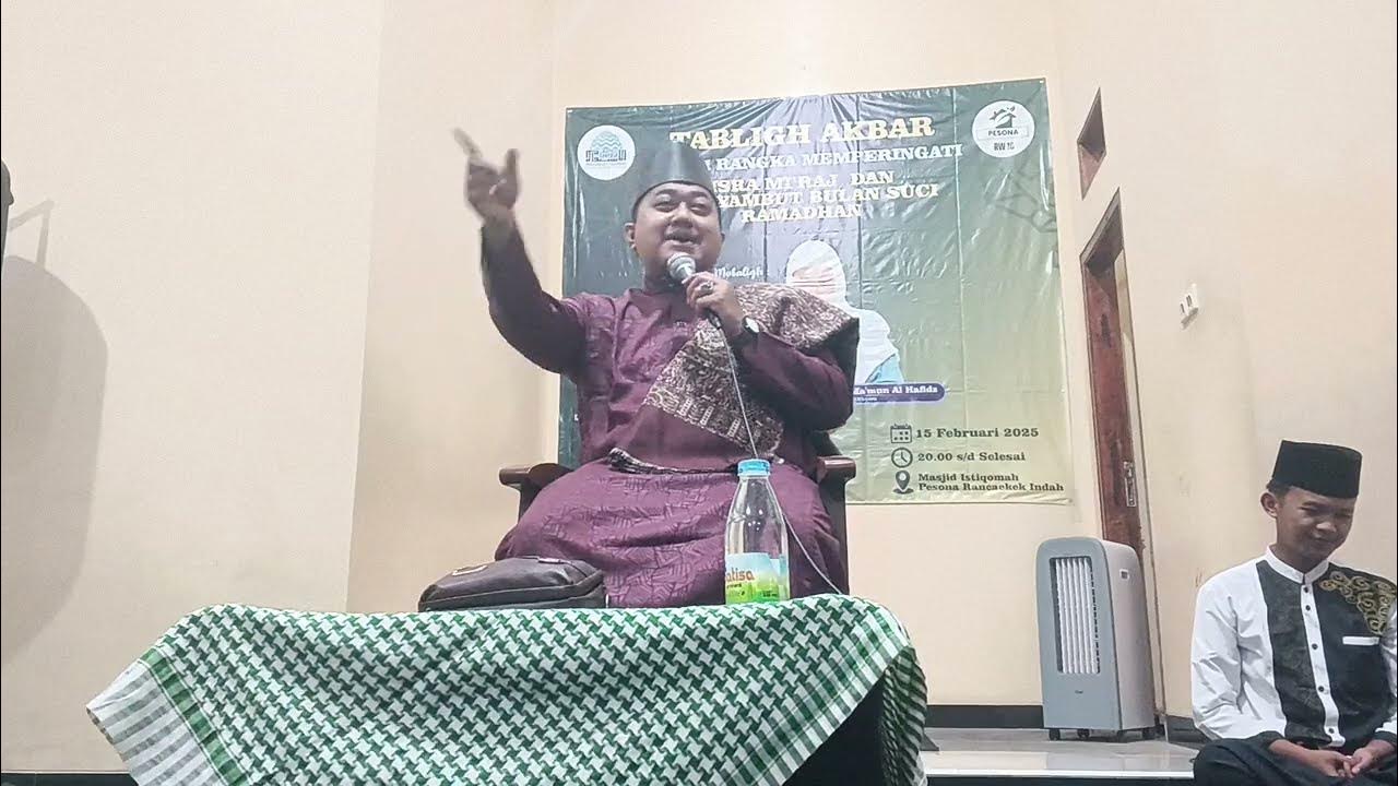 Tausiyah Ustadz Mohammad Syukron Ma'mun Isra Miraj - YouTube