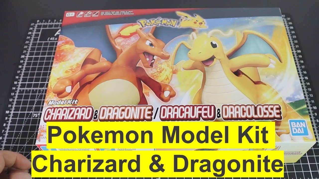 Pokemon Charizard & Dragonite Model Kit Set - YouTube