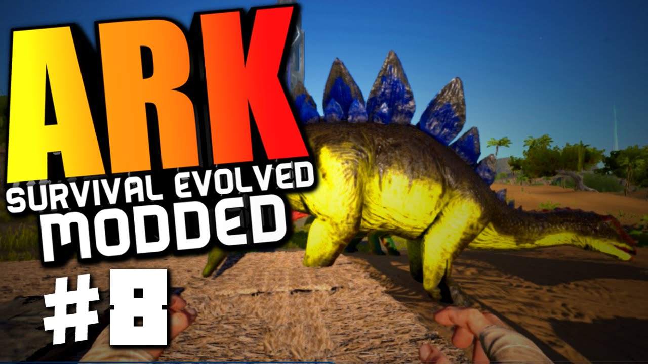 ARK Survival Evolved - LVL 200 STEGOSAURUS TAMING, NARCOTICS! Modded ...